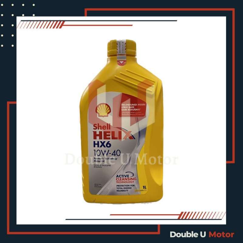 Promo Shell Helix HX6 10W 40 1Liter/Oli Mobil HX6 10W40 1 Liter/1Ltr/1 ...
