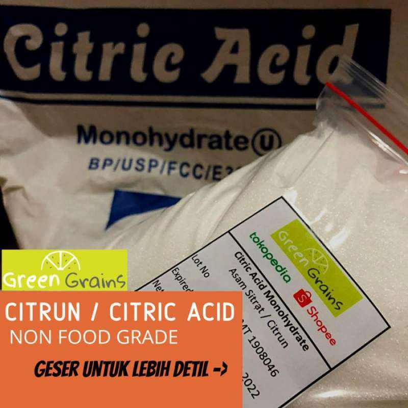Promo Citric Acid / Citrun PEMBERSIH (NON FOOD GRADE) - 1 KG Diskon 30% ...