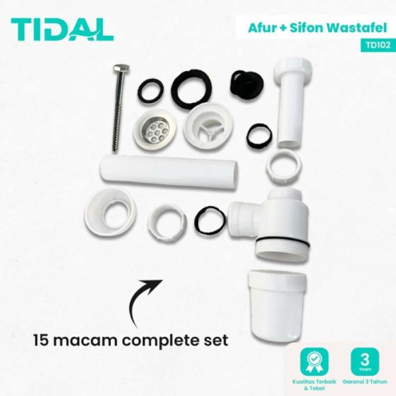 Promo Set Afur Sifon Saluran Pembuangan Air Wastafel / Sink Tidal TD102 ...