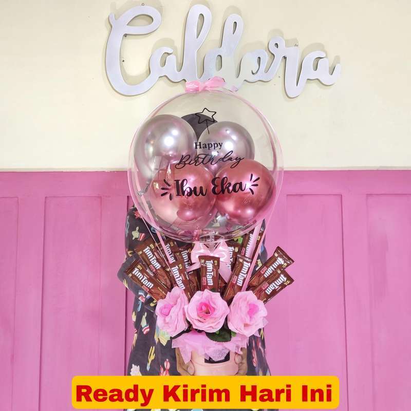 Promo Caldora BL3 Bucket/buket Bunga Bucket snack bouquet balon. Kado ...