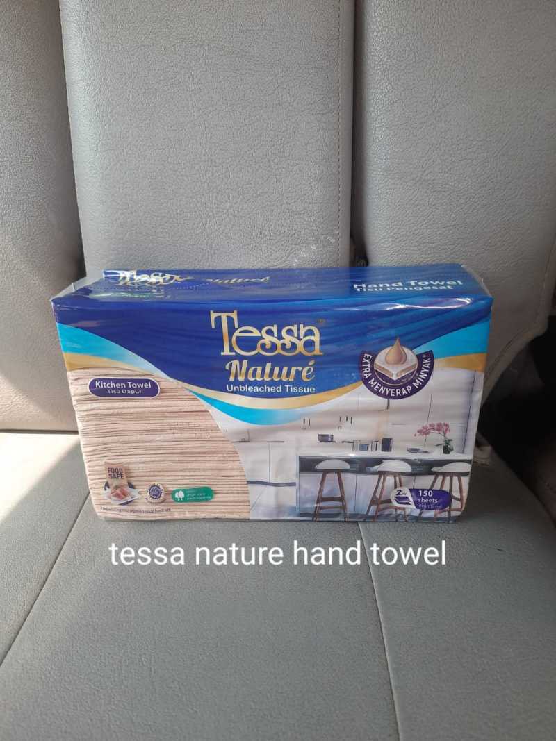 Jual tisu tissue TESSA unbleached nature hand towel natural tissu dapur ...