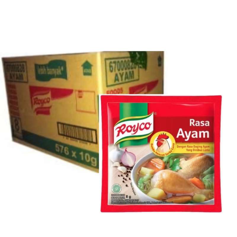 Promo Royco Penyedap Rasa Ayam 8 Gr @ Karton / 576 Pcs Diskon 6% Di ...