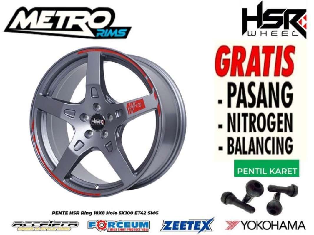 Promo VELG HSR PENTE R18 UNTUK MOBIL AUDI ALTIS CELICIA CORONA SIENTA ...