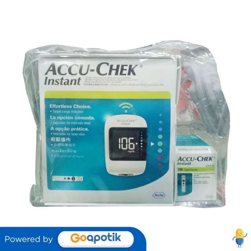 Jual Accu-chek Instant Glucose Meter + Accu Chek Instant Strip Box 50 ...