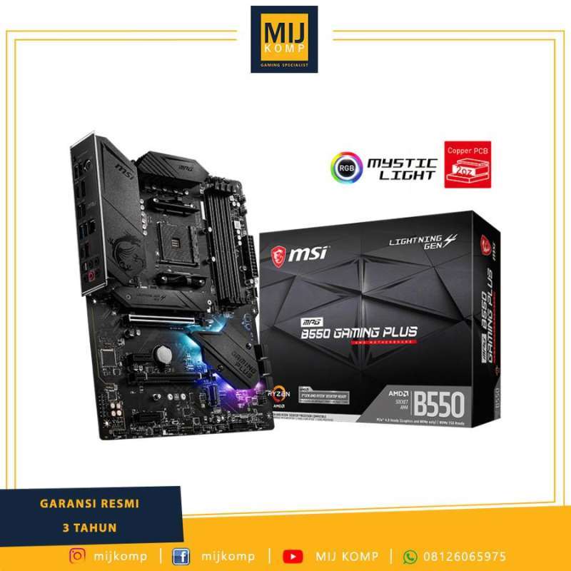 Jual Mb Motherboard Msi Mpg B550 Gaming Plus Di Seller Mij Komp - Sei ...