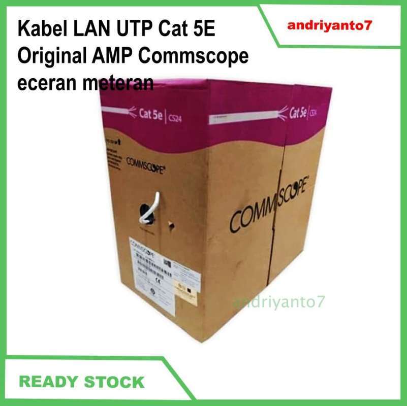 Jual Kabel Lan Utp Cat 5e Original Amp Commscope Meteran Di Seller ...