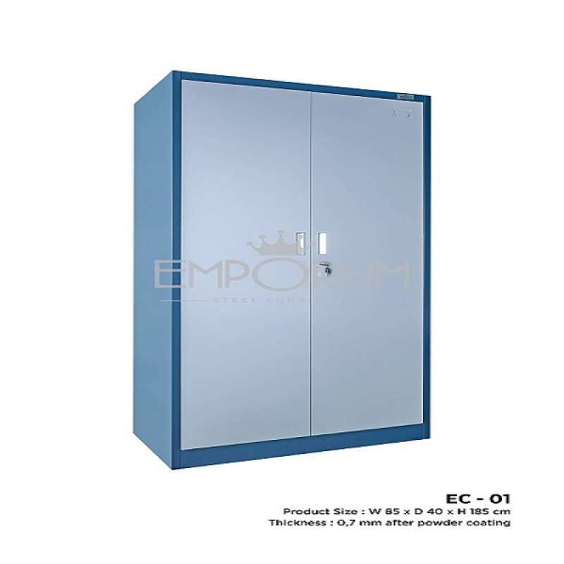 Jual Lemari arsip besi 2 pintu EC 01 Grey Blue - Light Grey - Surabaya ...