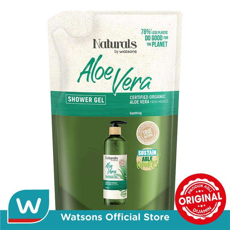 Promo NATURALS BY WATSONS Aloe Vera Shower Gel Refill 450ml Diskon 15% ...