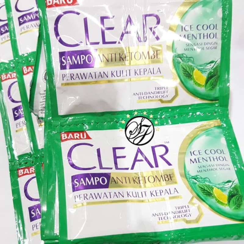 Jual CLEAR Ice Cool Menthol Shampoo [12 pcs/ 9 mL/ Sachet] di Seller ...