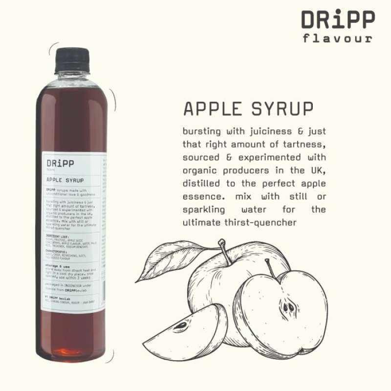 Jual Dripp Syrup Apple - Sirup Rasa Apple di Seller Sahabat Horeca ...