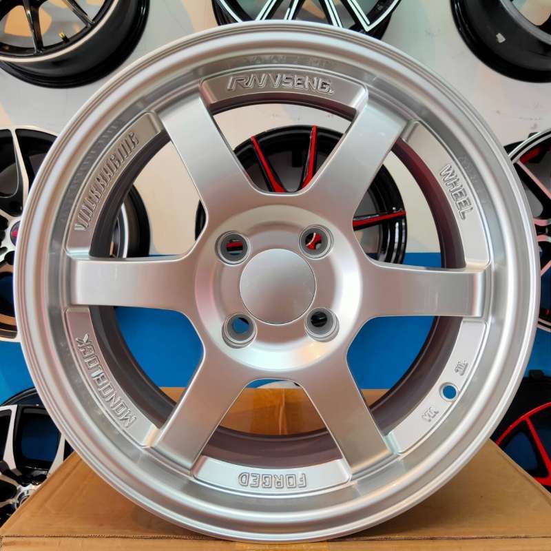 Jual Velg Mobil Te37 Ring 15x7.0 Pcd 4x100 Et35 Silver Brio Mazda 2 di Seller Ottoban Indonesia ...