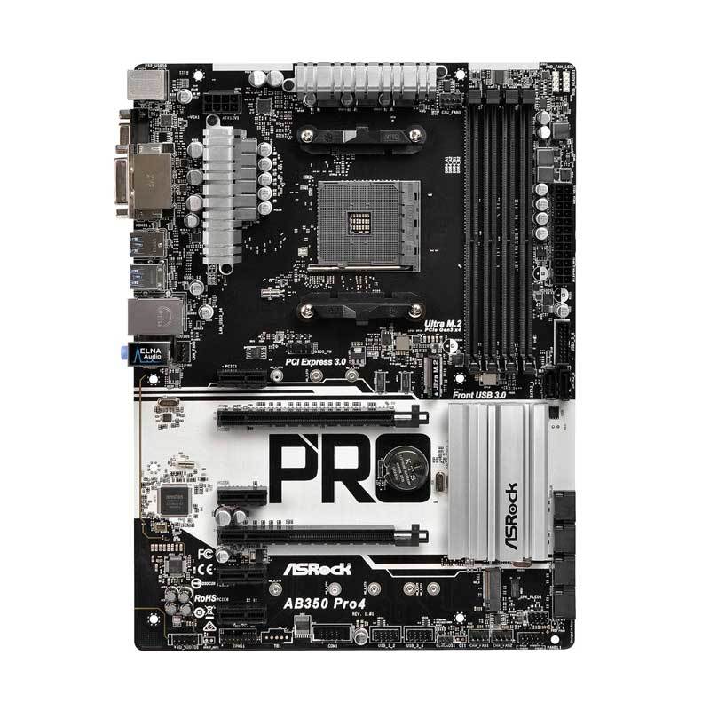 Jual ASRock AB350 Pro 4 AMD AM4 Socket Motherboard di Seller IT Shop ...