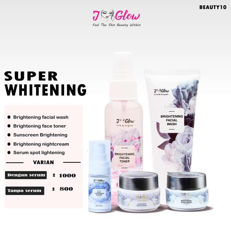 Jual J Glow Skincare - Paket Super Whitening / Untuk Kulit Normal ...