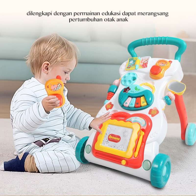 Jual Mainan Bayi Dorong Baby Push Walker Dengan Mainan Anak Latihan ...