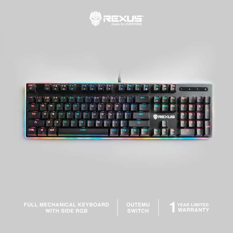 Jual Rexus Keyboard Gaming Mechanical Legionare MX10 RGB - Brown Switch ...