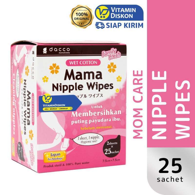 Jual Dacco Mama Nipple Wipes [25 Sachet] di Seller VitaminDiskon ...