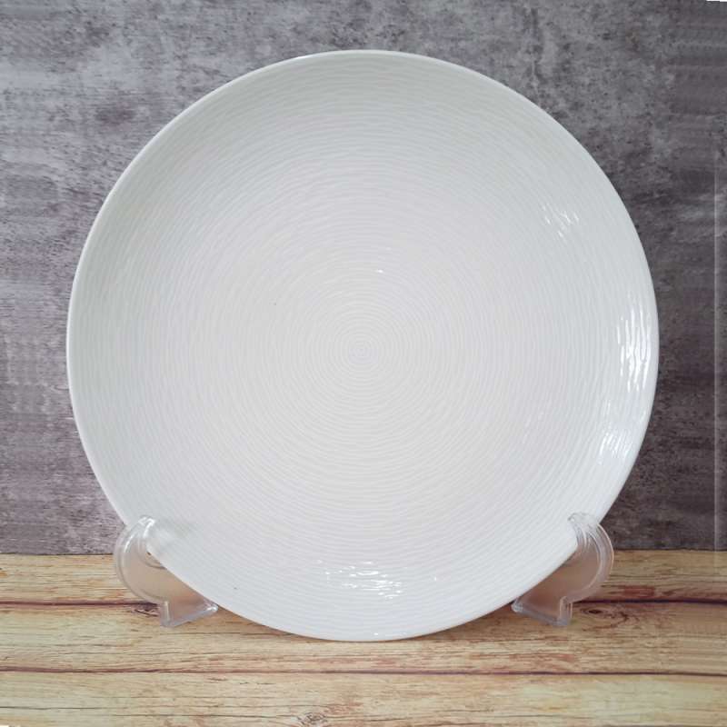 Jual Piring Keramik Dinner Plate Swirl Putih di Seller Mr Kitchen ...