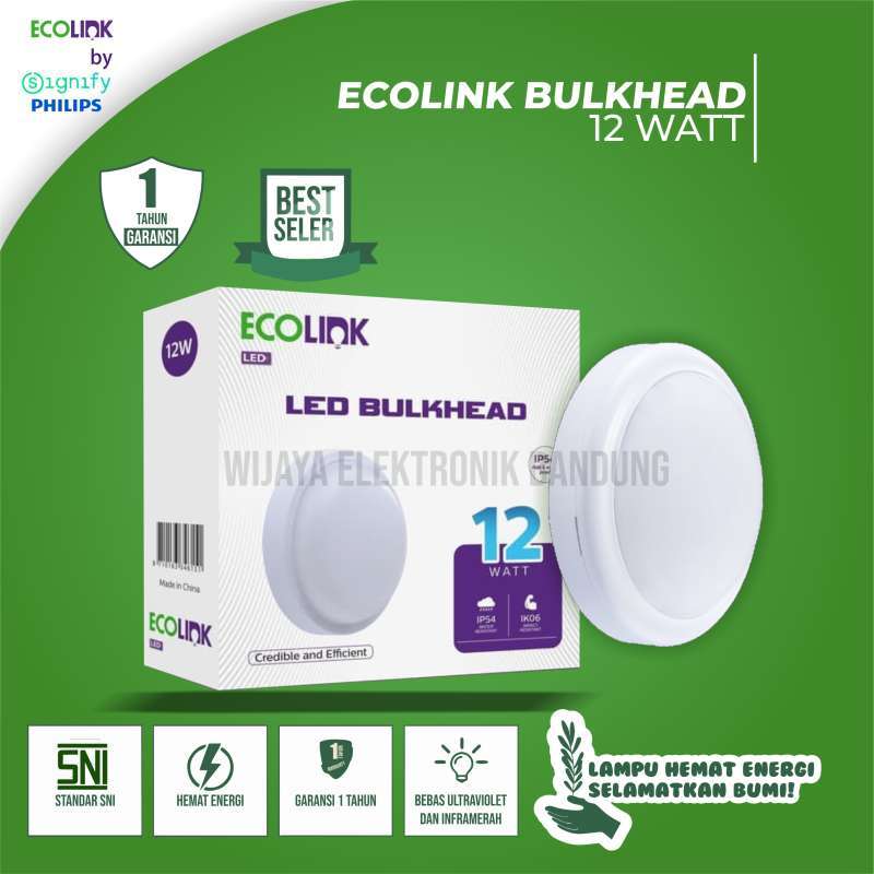 Jual Ecolink Lampu LED Bulkhead - Kuning [12 W] di Seller Wijaya ...