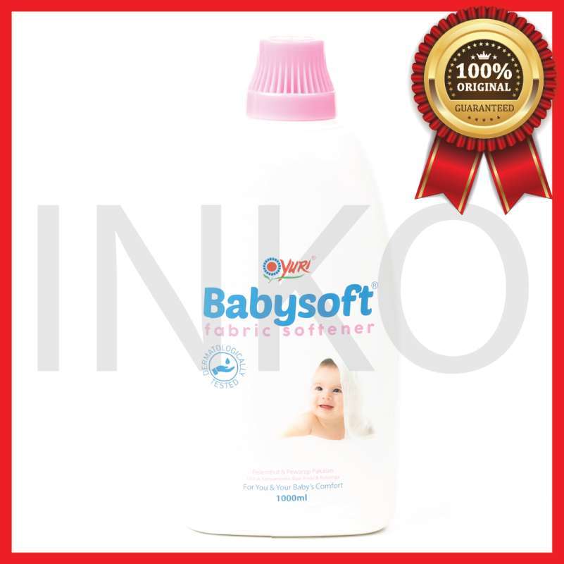 Jual YURI BABYSOFT FABRIC SOFTENER ANTIBACTERIAL BOTOL 1L di Seller ...