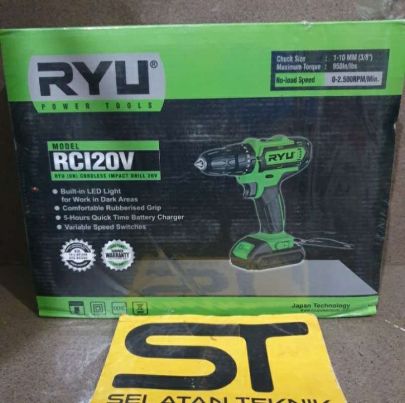 Jual ryu rci 20 volt mesin bor cordless bor batery di Seller Selatanz ...