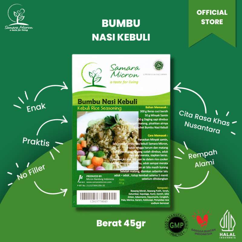 Jual Samara Micron Nasi Kebuli Bumbu Dapur [45 g] di Seller Samara ...
