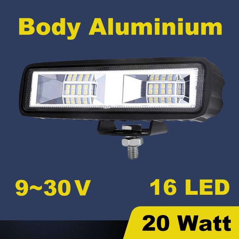 Promo Lampu Tembak Slim Sorot LED Cree Light Bar 16 Titik Mata 6 inch ...