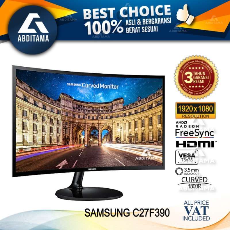 Jual Monitor LED Samsung 27F390 C27F390 LC27F390F 27 1920x1080 HDMI VGA ...