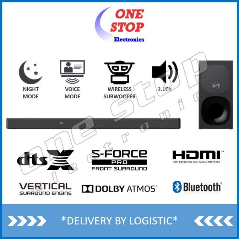 Promo [GARANSI RESMI] SONY HT-G700 Soundbar with Bluetooth Dolby Atmos ...