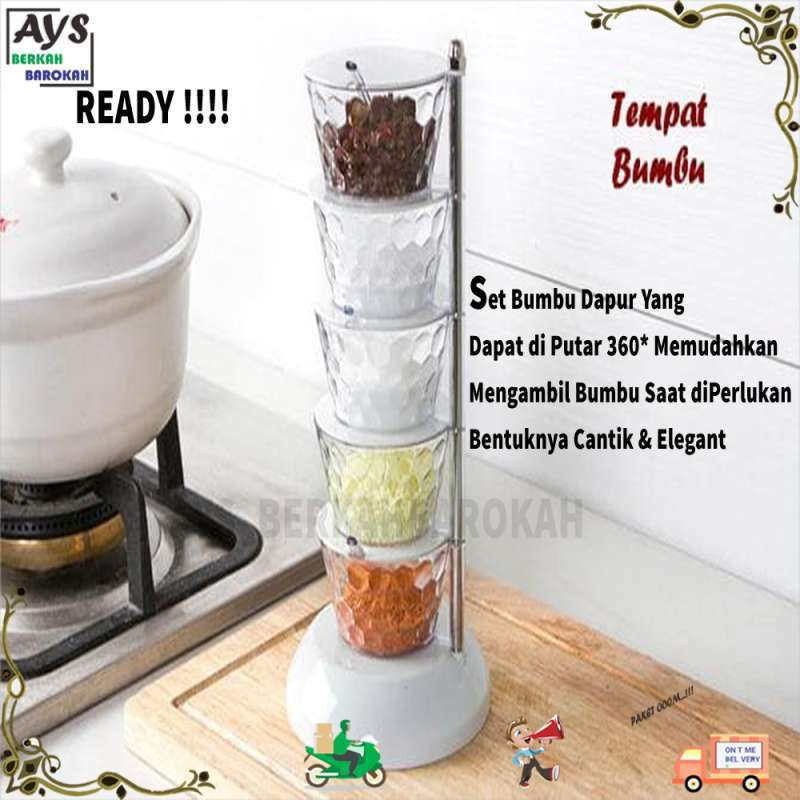 Jual Tempat Bumbu Dapur Set Putar Original Murah - Harga Diskon Juni ...