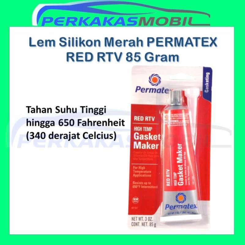 Promo Permatex Lem Red RTV Silikon Silicone Merah Mesin Tahan Panas ...