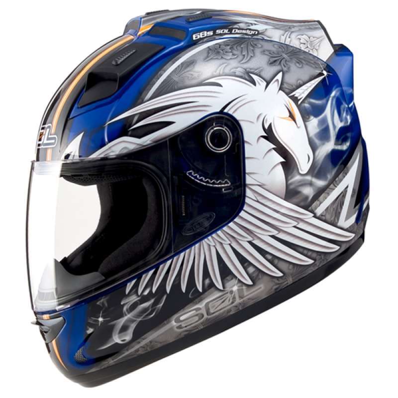 Jual Helmet Motor Cross Full Face 68S UNICORN Include Backup Components ...