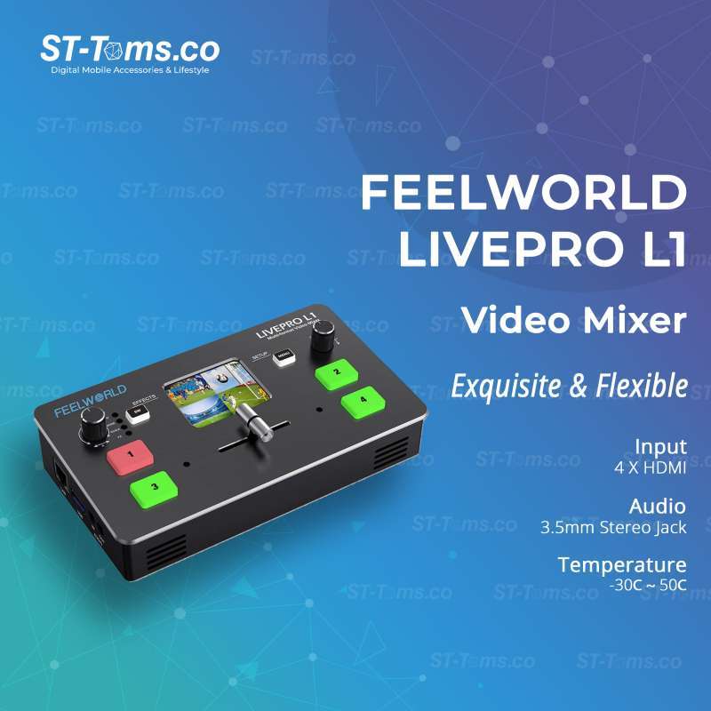 Jual Feelworld LIVEPRO L1 / Live Pro Multi-format Video Mixer 4 HDMI ...