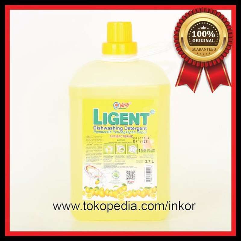 Jual Yuri Ligent Cairan Pencuci Piring Kuning Lemon Jerigen 3.7l Di ...