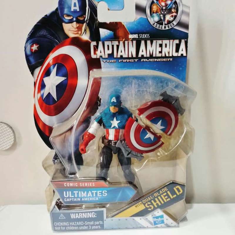 Jual Marvel universe captain america with dual blade shield avengers by ...