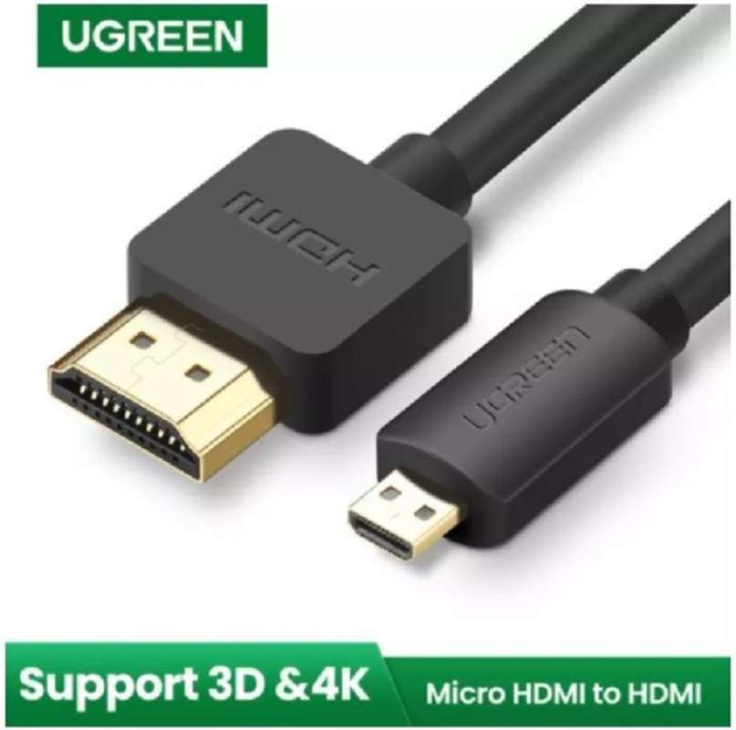 Promo UGREEN Kabel Micro Hdmi to Hdmi Male Support 3D 4K for PC HDTV ...