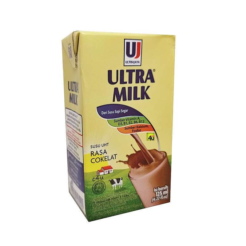 Jual Ultra Jaya - Ultra UHT RTD Rasa COKELAT - Tetra Pack [125 ml] di ...