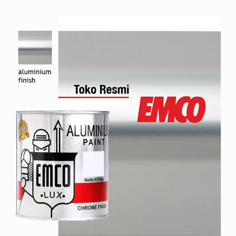 Jual Cat Kayu Besi EMCO Aluminium Paint, Chrome Finish - 0,75kg di ...