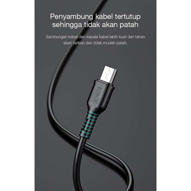 Jual Kabel Data Robot Rbm100 Micro Usb Data Cable (1 Box Isi 30 Pcs) di ...