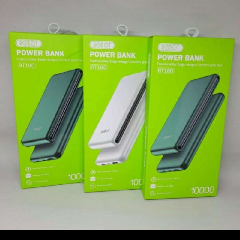 Jual Power Bank Robot Rt-180 10000Mah - Putih - Putih di Seller Runbuy ...