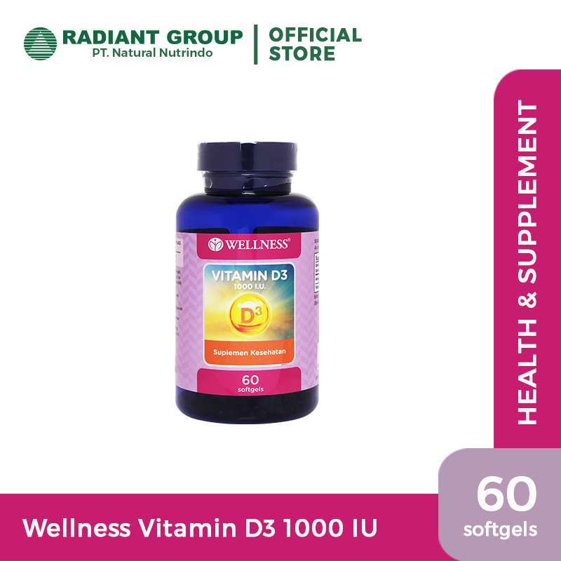 Promo Wellness Vitamin D3-1000 IU Diskon 20% di Seller Natural Nutrindo ...