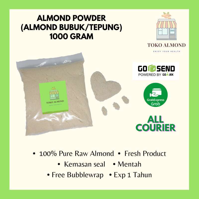 Promo Almond powder Tepung almond 1kg Diskon 14% di Seller Toko Almond ...