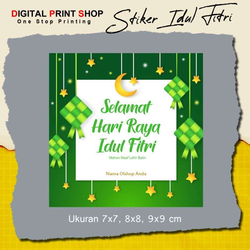 Jual DPSMALANG - Stiker Idul Fitri | label Stiker Idul Fitri | Label ...