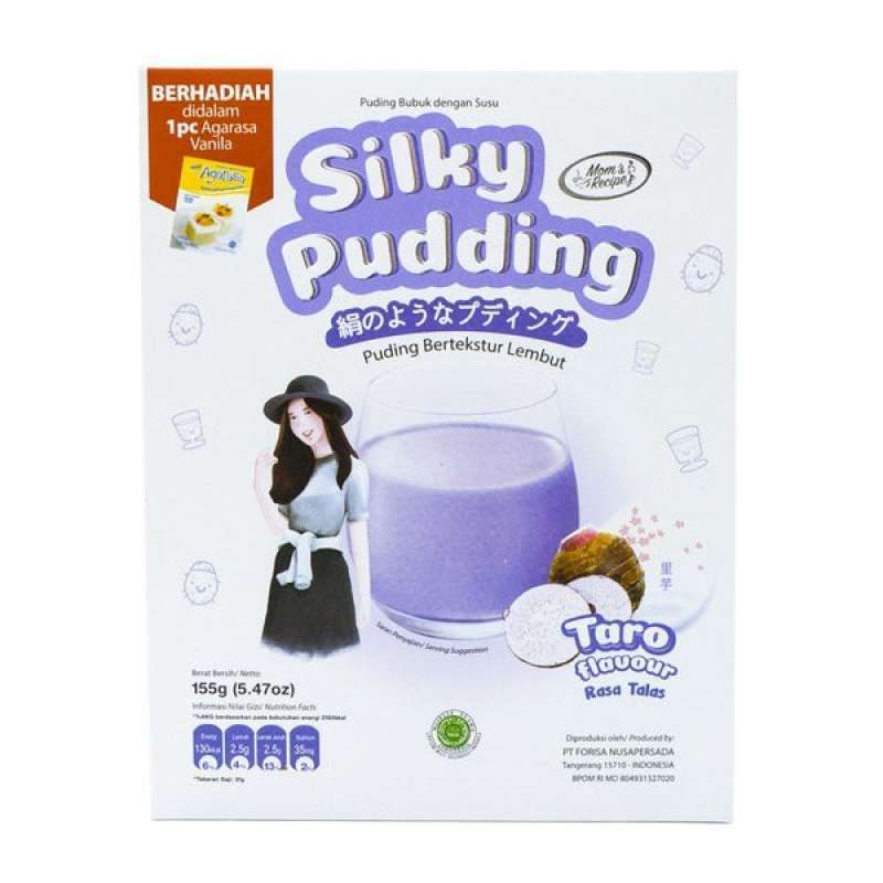 Jual SILKY PUDDING Taro Pudding Premix 155g - Moms Recipe Tepung Puding ...