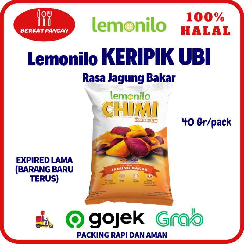 Jual LEMONILO CHIMI KERIPIK UBI Rasa Jagung Bakar Cemilan sehat 40gr di ...