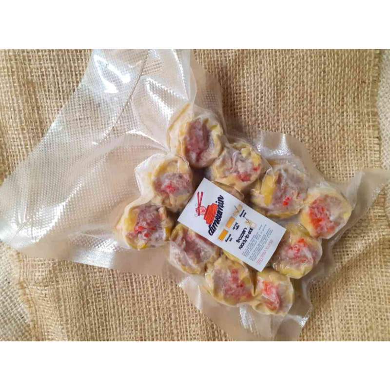 Promo DIMSUMIN dimsum siomay frozen isi 12 lengkap dengan saus Diskon ...