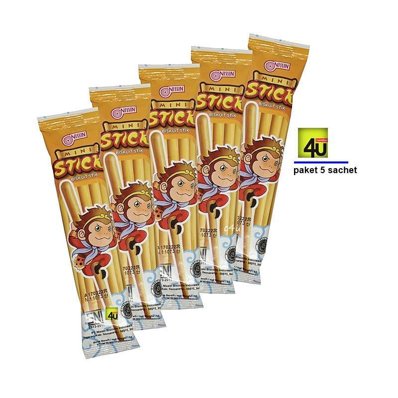 Promo Nissin MINI STICK Biskuit [Paket 5 bks] Diskon 11% di Seller ...