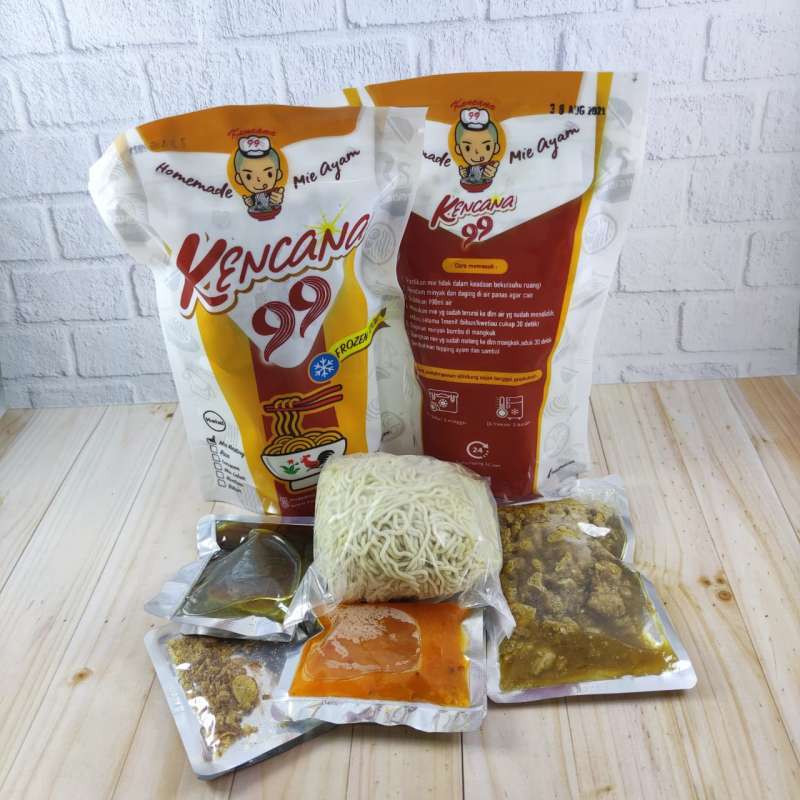 Jual Mie kriting kemasan beku (frozen) ayam KENCANA - HALAL di Seller kencana food - Meruya ...