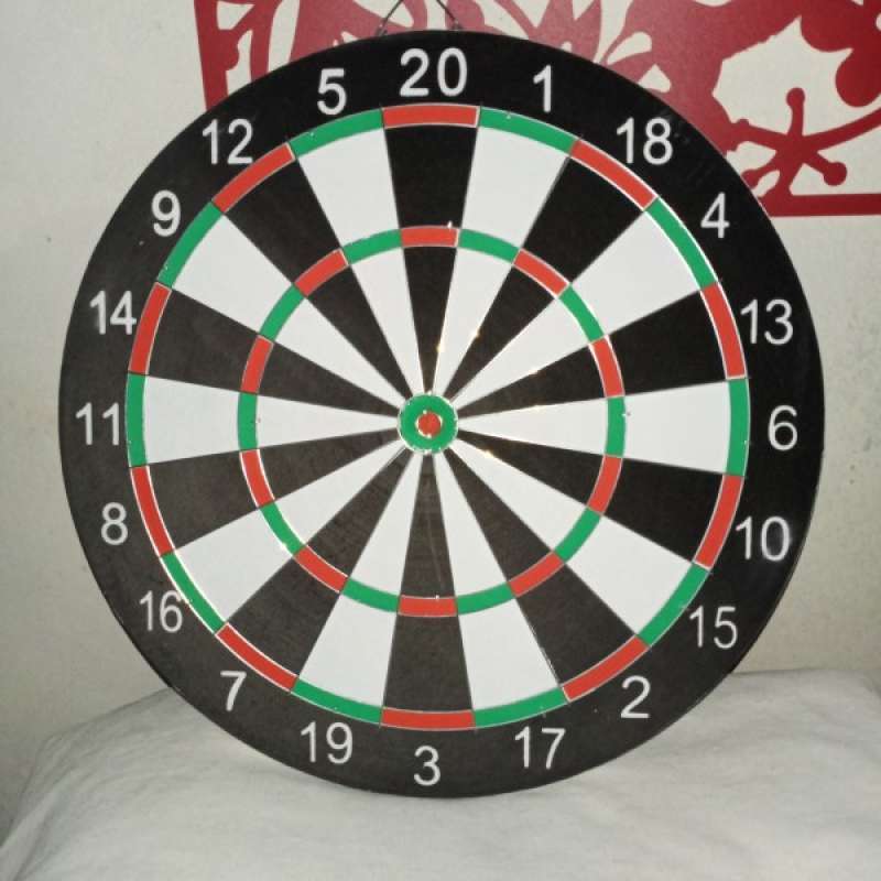 Promo DART GAME BESAR 17 inch / Papan Dart Board Besar Ukuran 43 cm ...