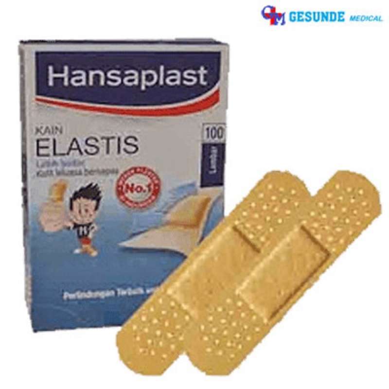 Jual Plaster Hansaplast Elastis Isi 100 Per Box Plester Tutup Luka P3k ...