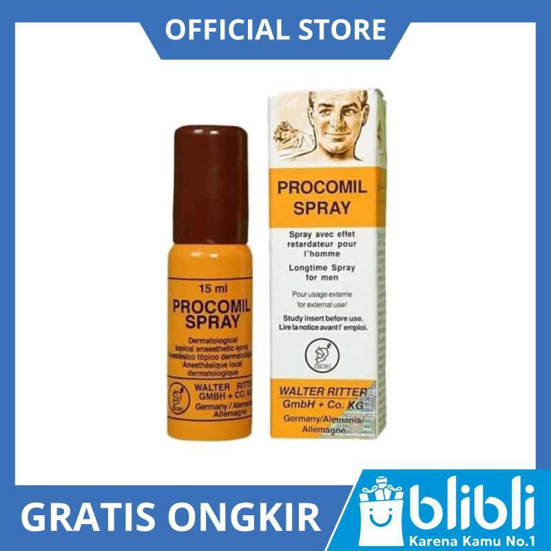 Promo [OFFICIAL STORE] Procomil spray Obat Kuat Tahan Lama Semprot Oles ...